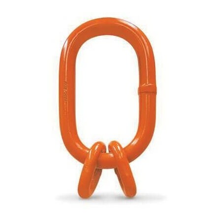 Cm Master Link SubAssembly, Wide Body, 34 In, 14000 Lb, 80 Grade, Steel, Orange Powder Coated ...